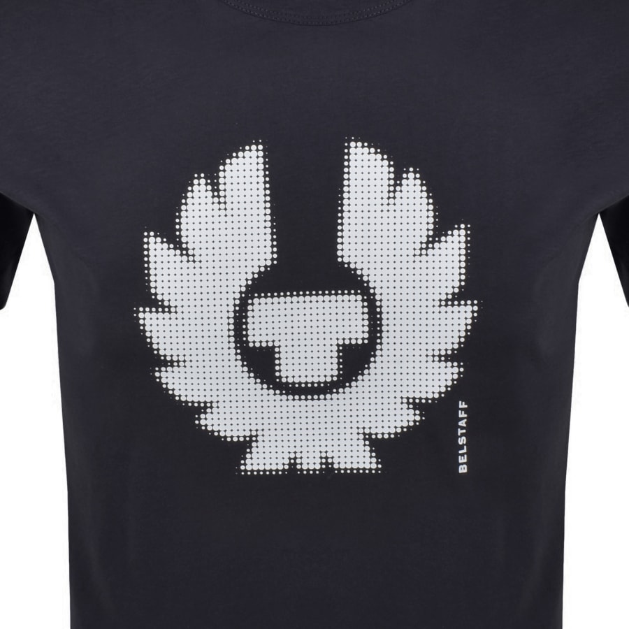 Belstaff Short Sleeve Bitmap Logo T Shirt Navy | Mainline Menswear